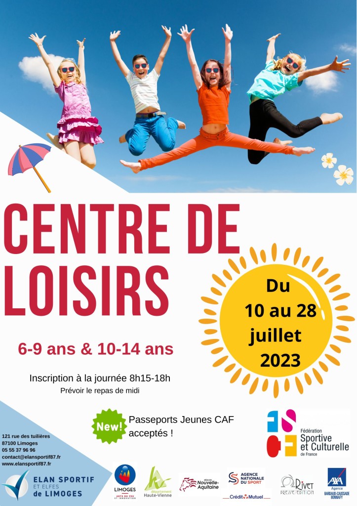 Centre de loisirs – Juillet 2023